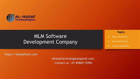 Mlm Software Development In Delhi Ppt