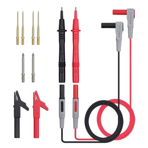 12 Pcs Electrical Multimeter Test Leads Kit Digital Multimeter Leads