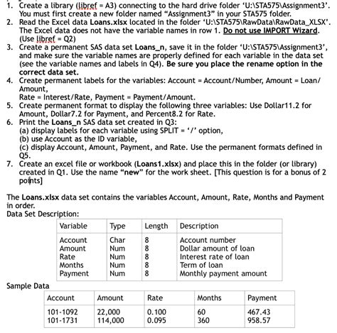 Solved I Need Help Writing A Sas Program You Do Not Need