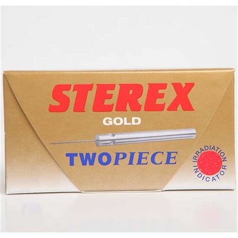 Sterex Two Piece Disposable Needles Short Gold Pk50 F4 Epilation Capital Hair And Beauty