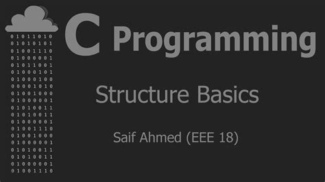 Structure Theory Part 1 Cse 110 C Programming Youtube