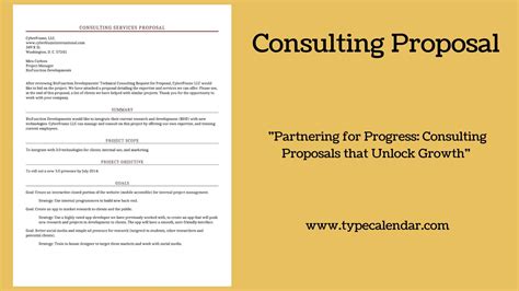 Free Printable Consulting Proposal Templates Word And Pdf