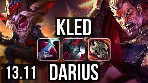 Kled Vs Darius Top 8 Solo Kills 15m Mastery Rank 10 Kled 300
