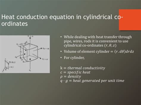 Heat Conduction Equation Pptx Physics Science