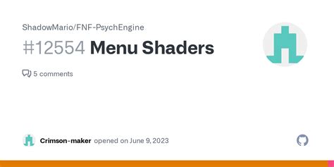 Menu Shaders · Issue 12554 · Shadowmariofnf Psychengine · Github
