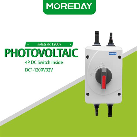 Photovoltaic Solar Dc Isolation Switch Outdoor Pv Solar Switch 4p 1000v