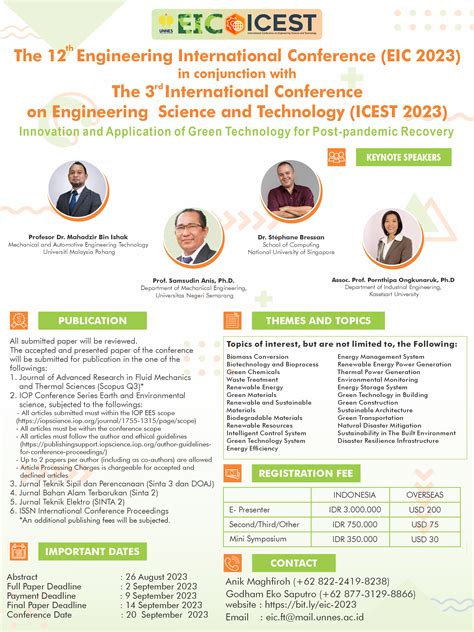 The 12th Engineering International Conference EIC 2023 Faculty Of Engineering