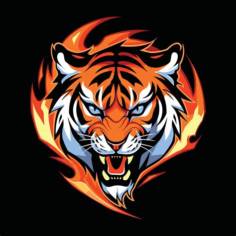 Tiger Head Mascot Logo For Esport Tiger T Shirt Design 25727924 Vector