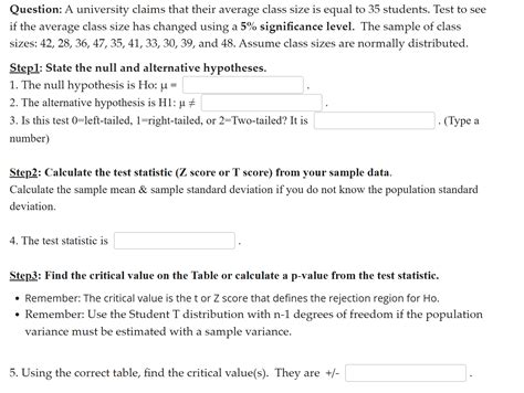 Solved Question A University Claims That Their Average