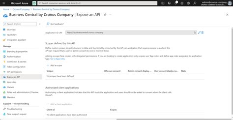 Configuring Business Central For Azure Active Directory Authentication And Oauth 1 Kauffmann