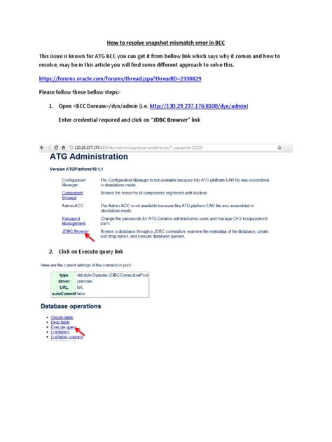 How To Resolve Snapshot Mismatch Error In Bcc Pdf