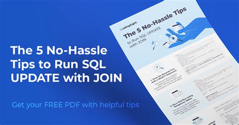 5 Useful Tips For Using Sql Server Update Query With Join