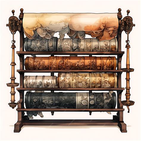 Premium Ai Image Watercolor Of Calligraphy Scrolls Elegant Scroll Store Calligraphy Scrolls On