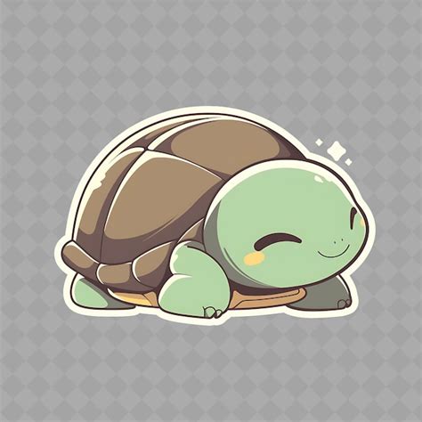 Premium Psd A Turtle With A Sad Face Is Sleeping On A Stick