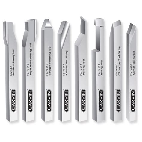 Hss Lathe Turning Tool Set Of 8 Pcs Garvin Tools