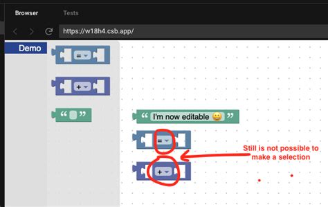 Material Ui Mui Dialog Does Not Allow Select An Option Of Blockly Component With Multiple