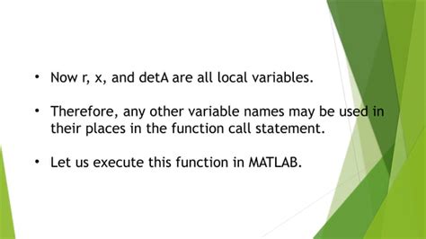 Creating Functions File In Matrices Laboratory Using Matlab Pptx Programming Languages