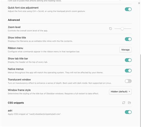can t get custom css to work custom css and theme design obsidian forum