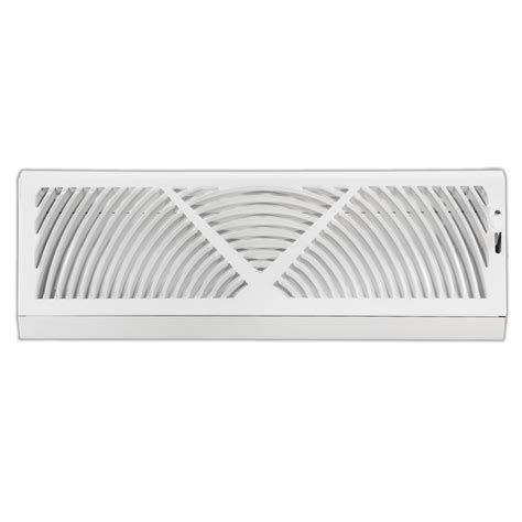 15in Baseboard Diffuser White Steel Breeze33