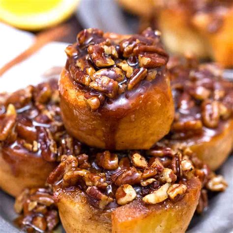 Maple Sticky Buns Recipe Video Sweet And Savory Meals