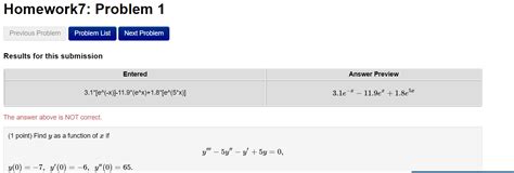 solved homework7 problem 1 previous problem problem list