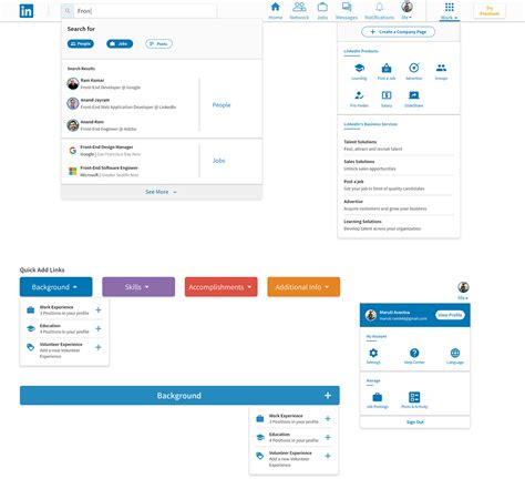 Linkedin Redesign Concept Redesign Ui Ux Redesign Behance