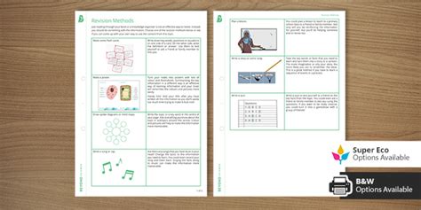 Revision Methods Guide Secondary Science Beyond