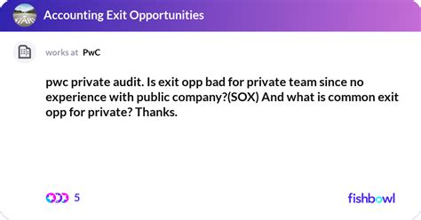 Pwc Private Audit Is Exit Opp Bad For Private Tea Fishbowl