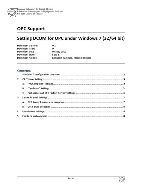 Dcom Config Step By Step Win 7 Pdf Component Object Model Operating System Families