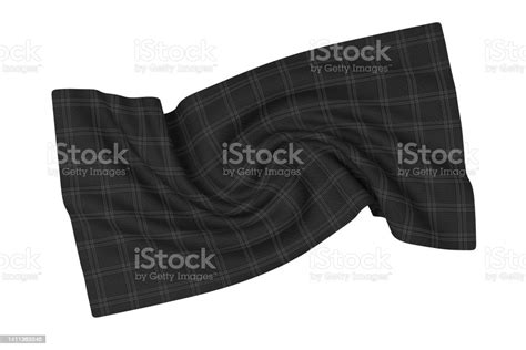 구겨진 트위스트 나선형 소용돌이 검은 체크 무늬 식탁보 텍스처 직물 3d 렌더링 0명에 대한 스톡 사진 및 기타 이미지 0명 Central London 구겨진