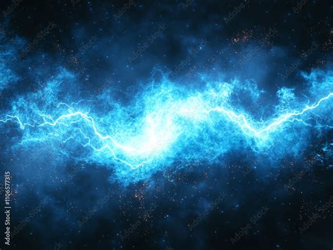 Dynamic Electric Storm Imagery Digital Art Creation Futuristic