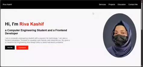 Riva Kashif On Linkedin Html Css Portfolio Webdevelopment