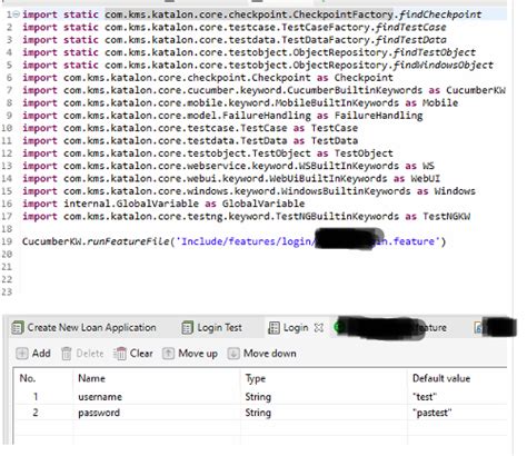 Cucumber Feature File How To Pass Variables From Variable Binding