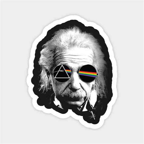 Dark Side Of Albert Einstein Magnet Albert Einstein Weird Stickers Coloring Stickers