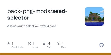 Github Pack Png Mods Seed Selector Allows You To Select Your World Seed