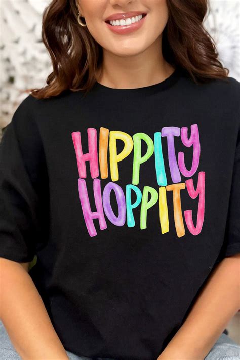 Watercolor Hippity Hoppity Short Sleeve Relaxed Fit T Shirt Wholesale
