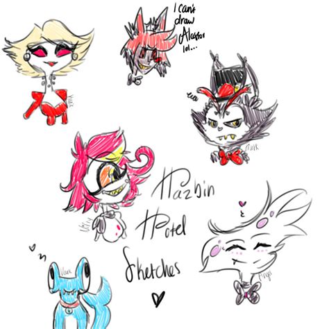Hazbin Hotel Sketch Dump By Crimsonskiess On Deviantart