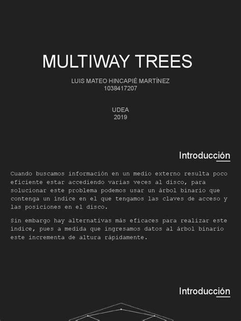 Multiway Trees Pdf Algoritmos Y Estructuras De Datos Áreas De Informática