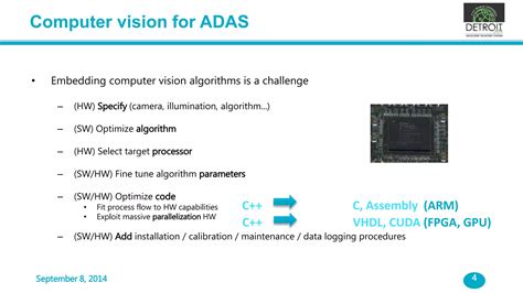 Optimization Of Computer Vision Algorithms In Codesign Methodologies Ppt
