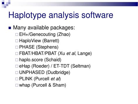 Ppt Haplotype Analysis Powerpoint Presentation Free Download Id