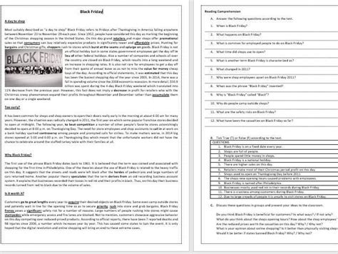 Gcse English Reading Comprehension Worksheets