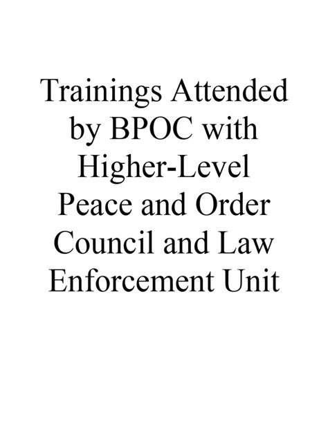 2022 Trainings Attended By Bpoc With Higher 101335 Pdf