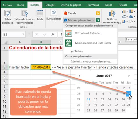 Insertar Calendario En Excel