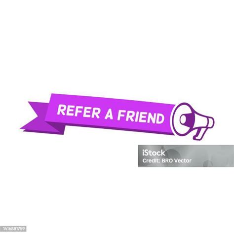 연사와 함께 친구 발표를 참조하십시오 밝은 연설 거품 리본 메가폰 추천 프로그램을위한 추상적 인 모양 일러스트 레이 션 0명에