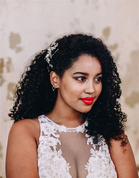 Black Curly Wedding Hairstyles