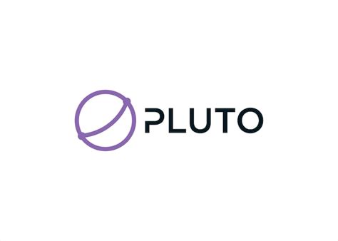 Premium Vector Pluto Planet Logo Design