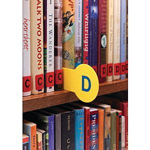 Library Book Shelf Marker To Identify Sections And Help Young Browsers