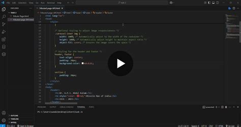Webdevelopment Html Css Bootstrap Internship Tributepage Nandana S Madhu