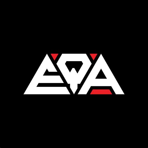 Création De Logo De Lettre Triangle Eqa Avec Forme De Triangle