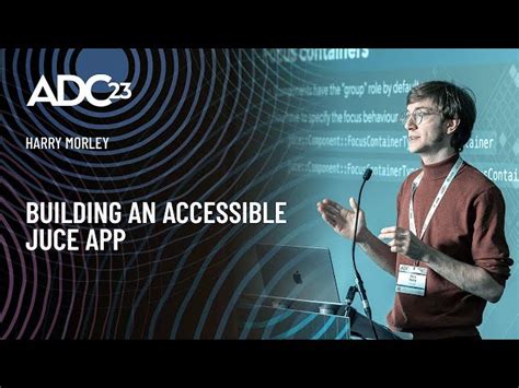 Free Video Building An Accessible Juce App From Adc Audio Developer